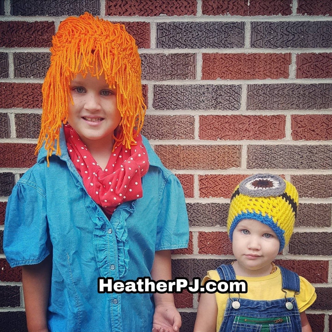 The Frizzle Secret Agent Any Size Crocheted Orange Yarn Wig Handmade - Etsy