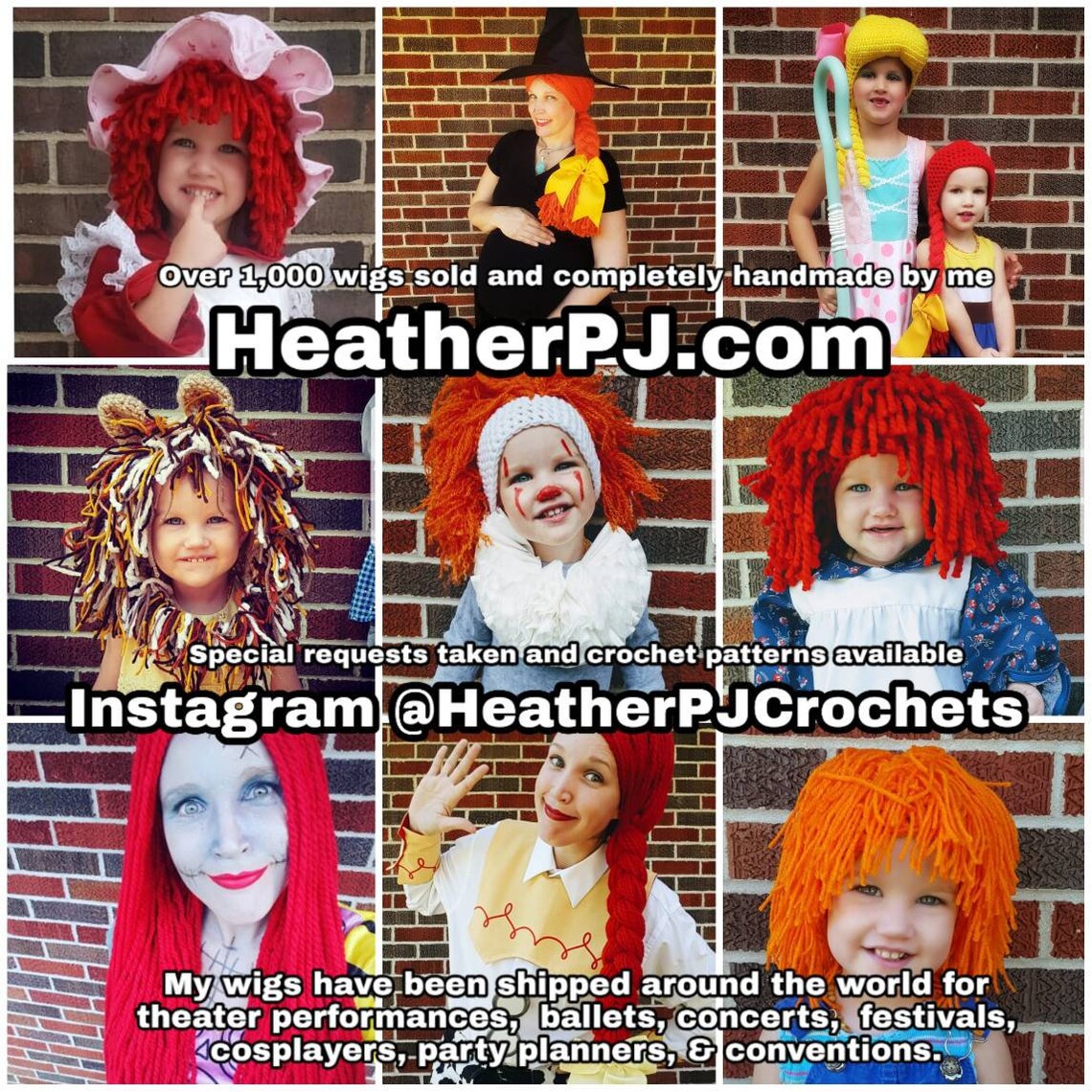 The Frizzle Secret Agent Any Size Crocheted Orange Yarn Wig - Etsy