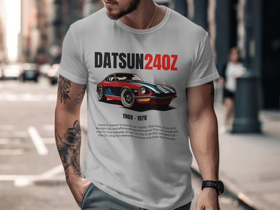 Vintage Datsun 240Z T-shirt, Classic Car Enthusiast Tee, Retro Sports ...
