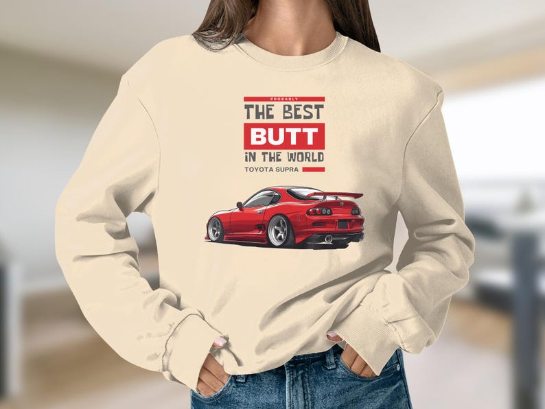 Vintage Toyota Supra Graphic Sweatshirt, Retro Car Enthusiast Clothing ...