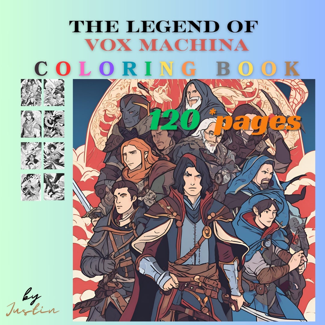Vox Machina Coloring Book - Etsy