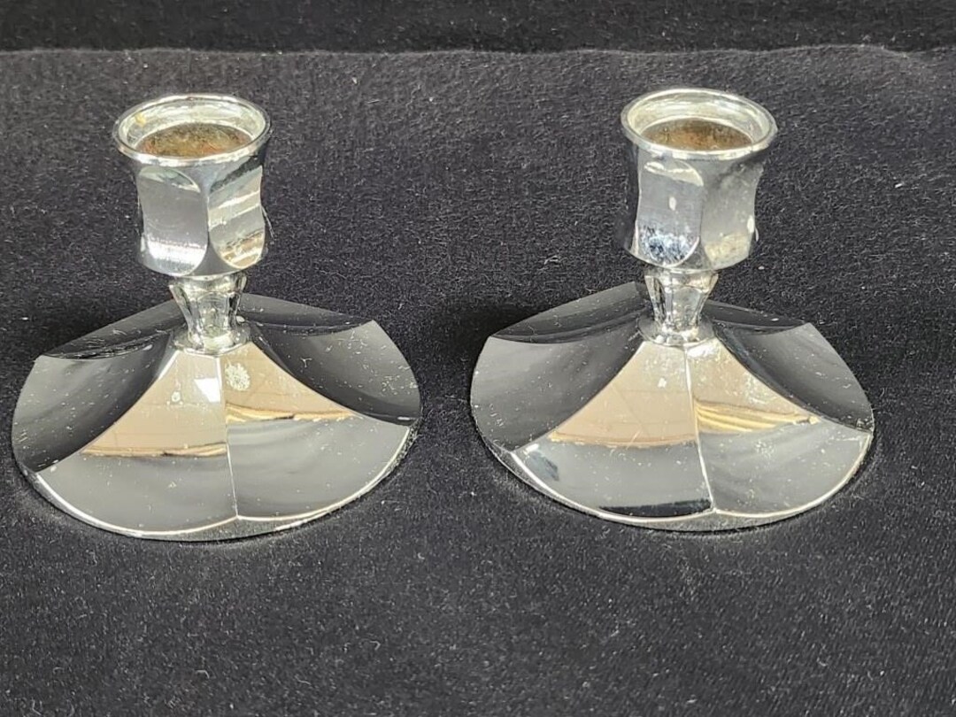 MCM Chrome Irvinware Candle Holders - Etsy