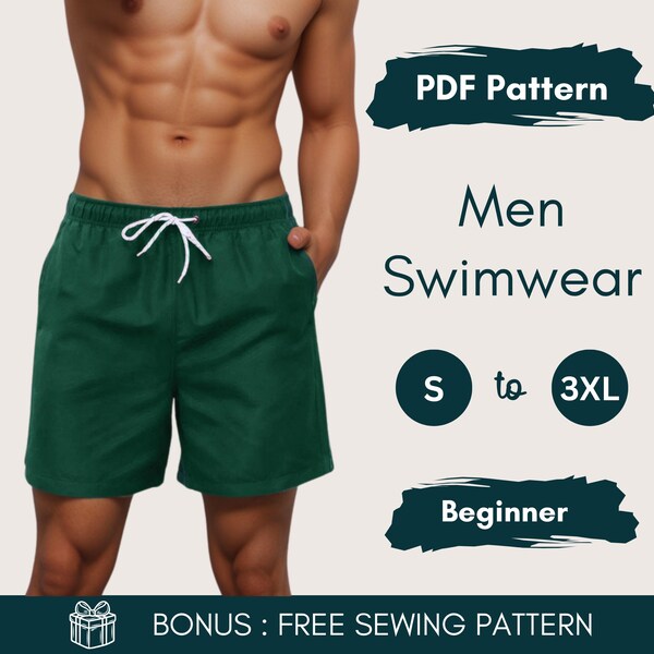 Mens Swim Trunks Pattern - Etsy