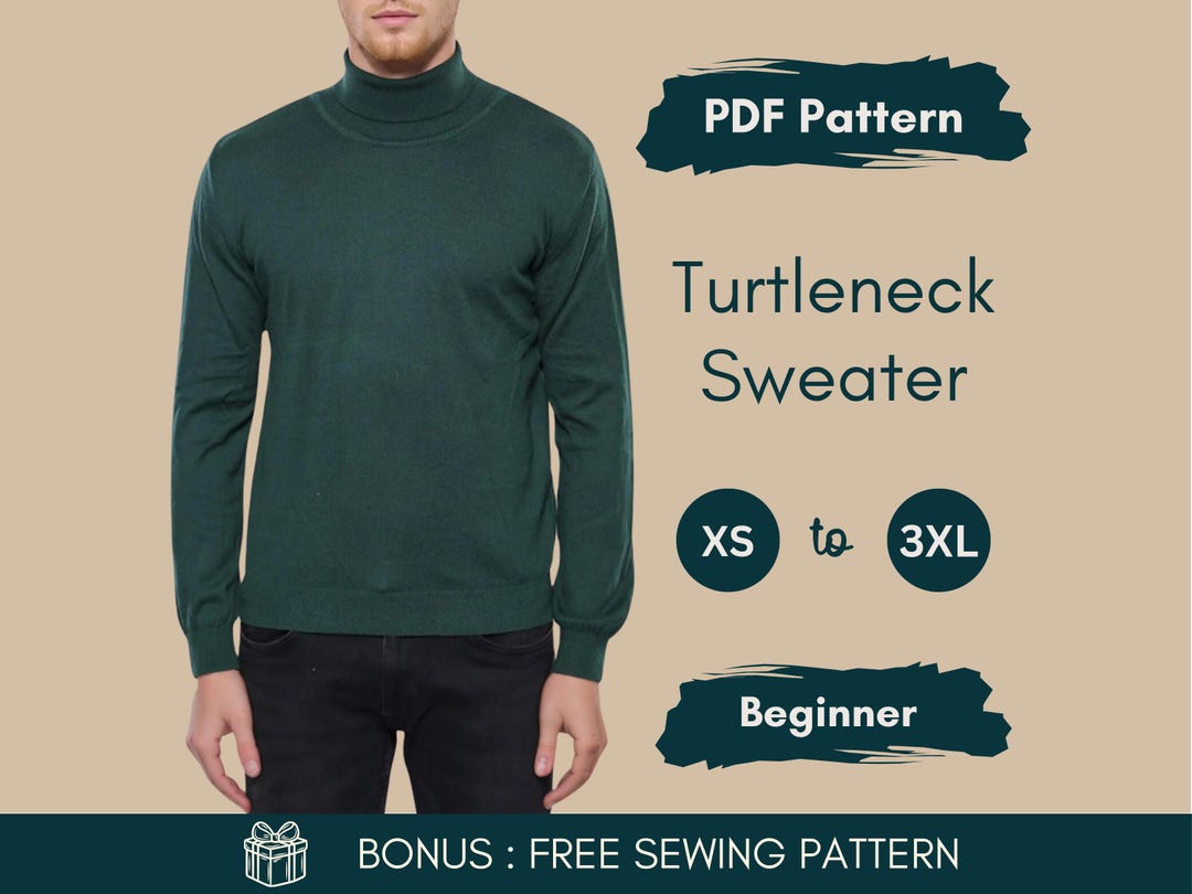 Men Sweatshirt Sewing Pattern | Classic Pullover Sweatshirt | Casual ...