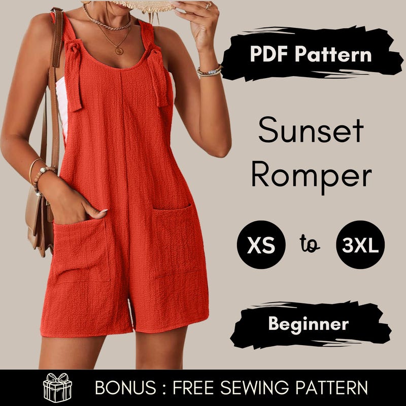 Romper Pattern - Etsy