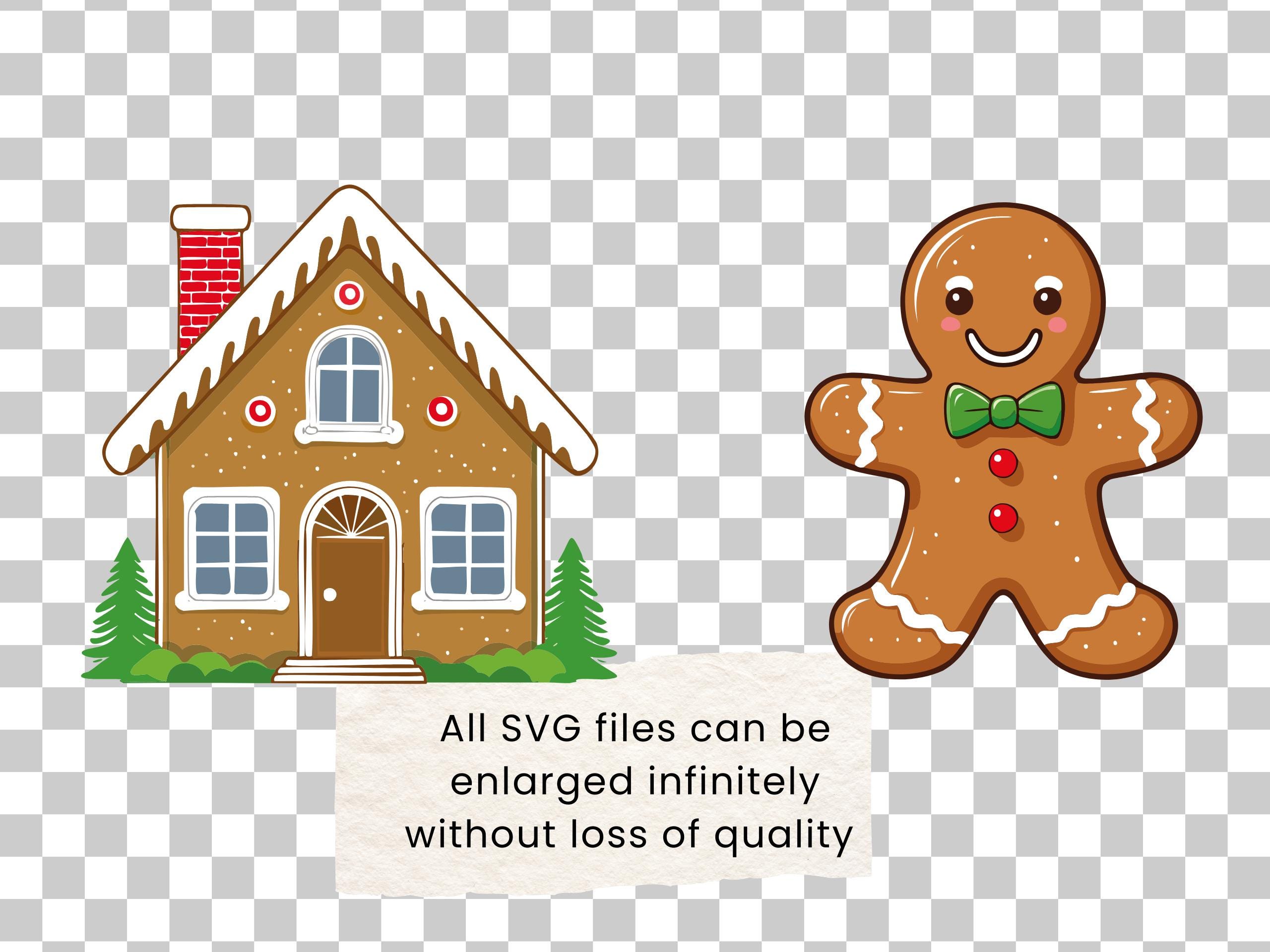 Gingerbread Clipart, Gingerbread House Svg, Gingerbread Houses ...