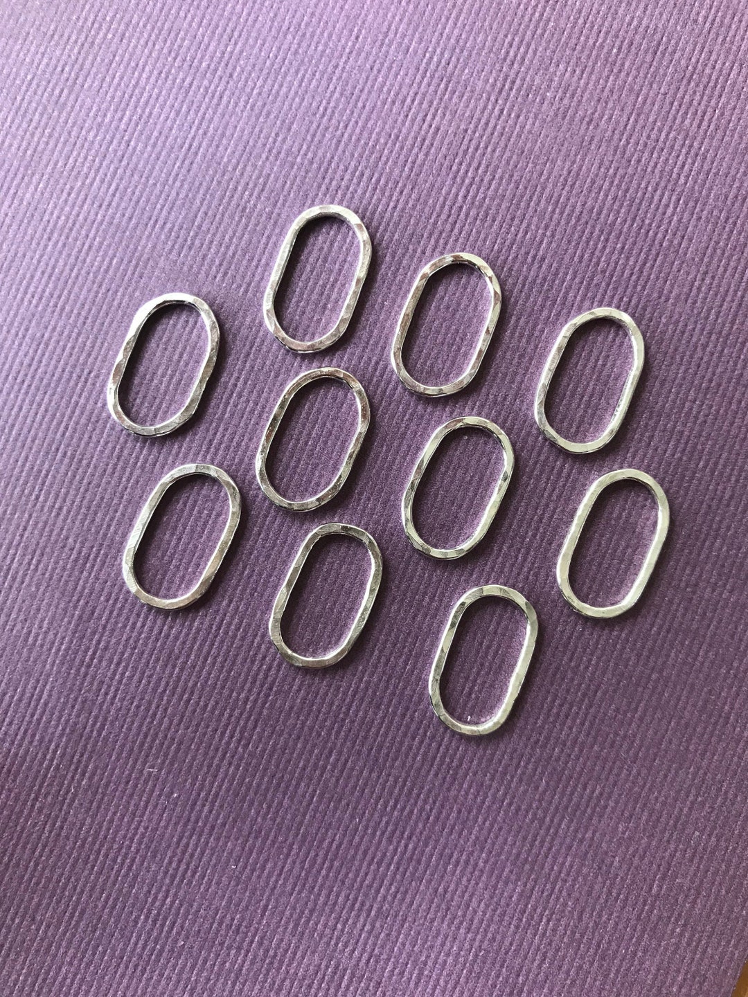 Sterling Silver Oval Connectors - Medium Links - 18 Gauge - 14 Mm - Etsy