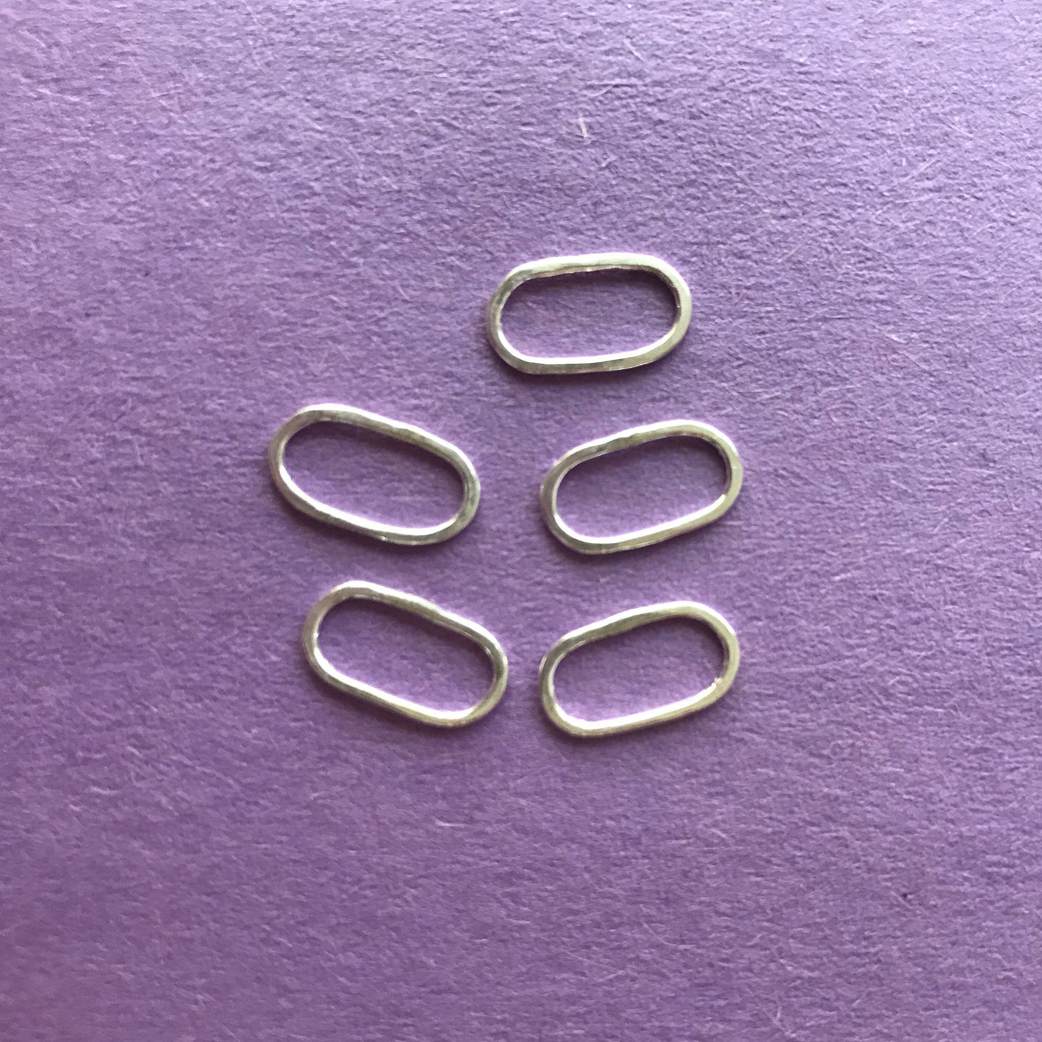 Sterling Silver Oval Connectors - Small Links - 18 Gauge - 11 Mm - Etsy