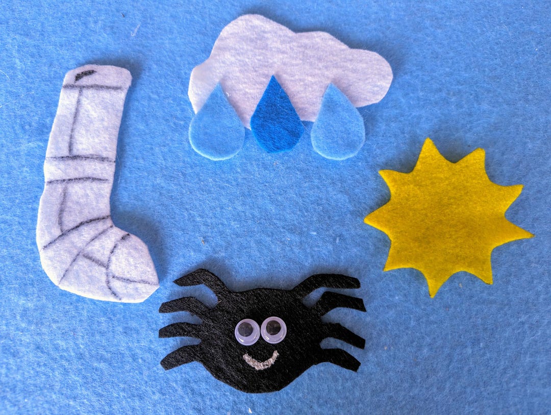 Itsy Bitsy Spider Pretend Play Set: Kids' Interactive Felt Board ...
