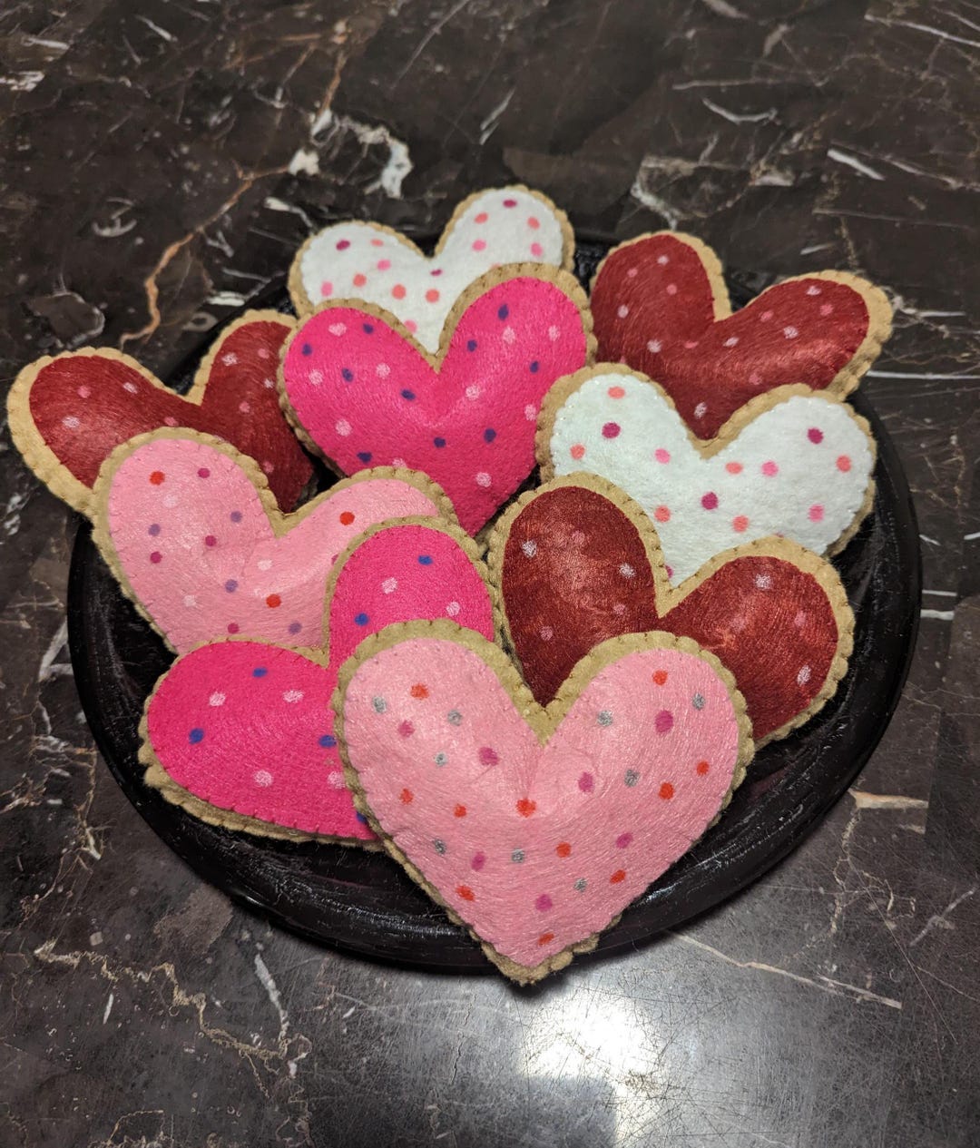 Felt Play Food, Cookies, Kids Kitchen, Pretend Play, Valentine's Day ...