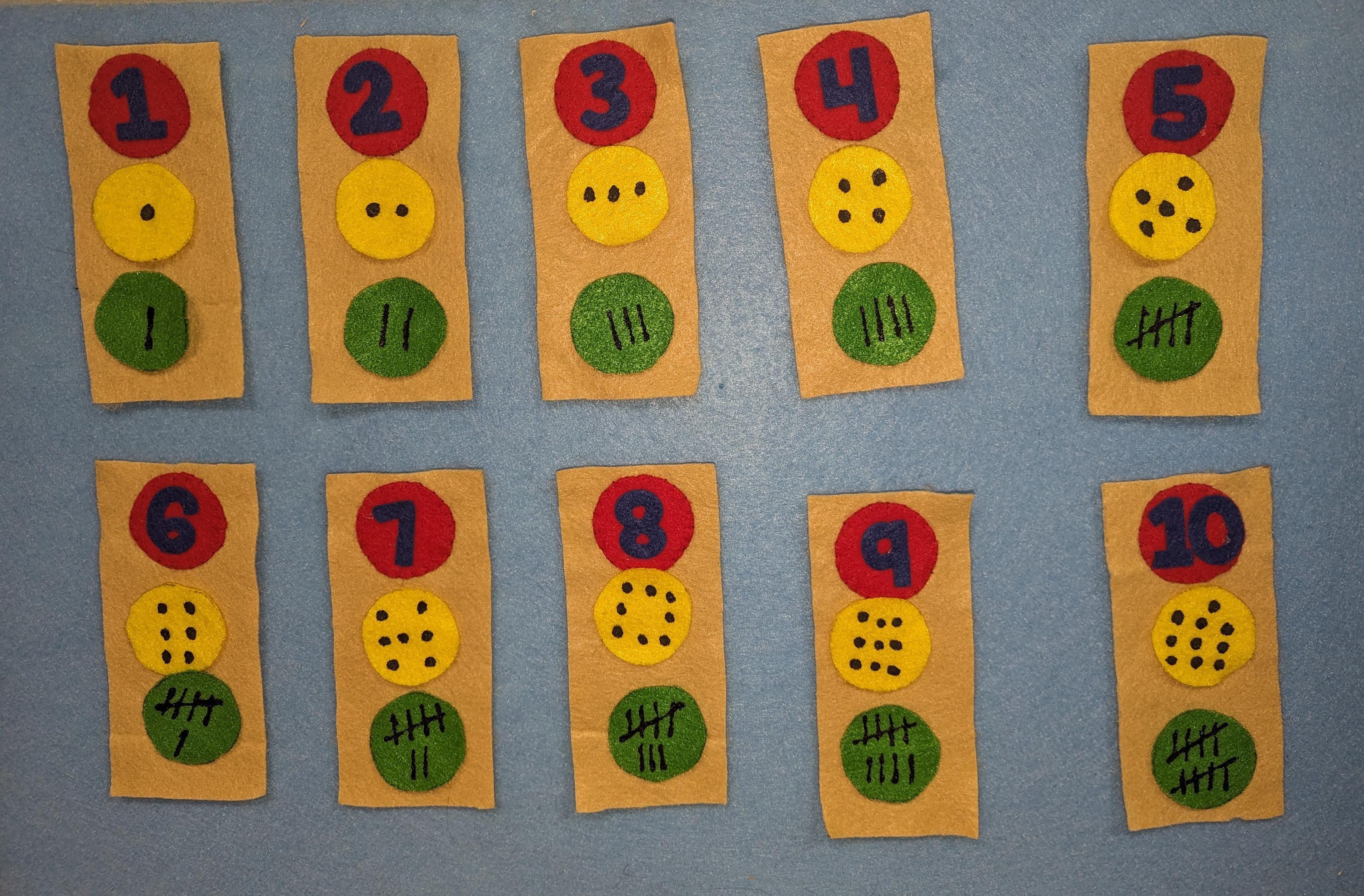 Stop Light Matching Game, Flannel Board, Felt Story, Preschool, Daycare ...