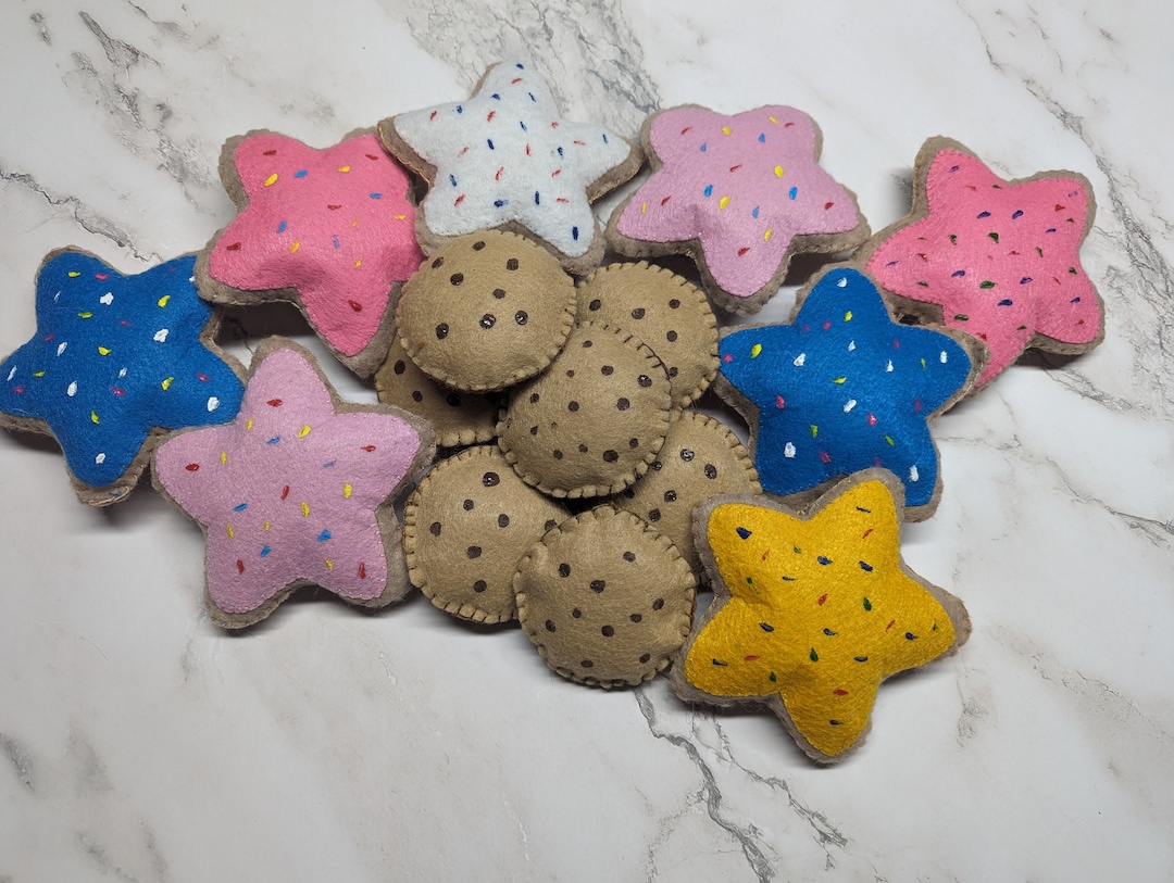 Felt Play Food, Cookies, Kids Kitchen, Pretend Play - Etsy
