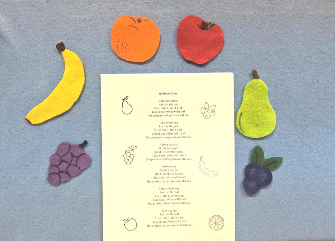 Rainbow Stew, Felt Board Story, Preschool, Daycare, Homeschool, Circle ...