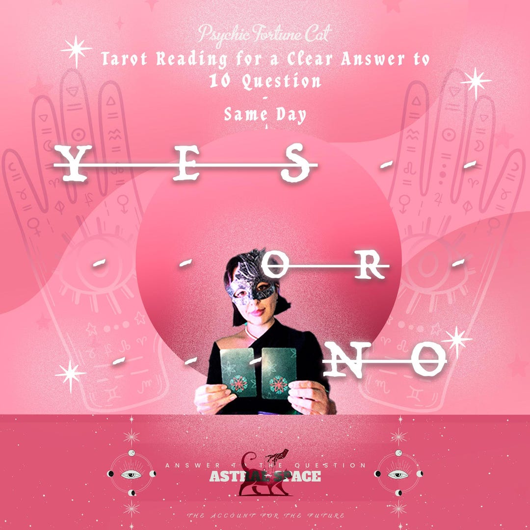 Yes-no Tarot Reading: 10 Question Clarity - Same Day - Etsy