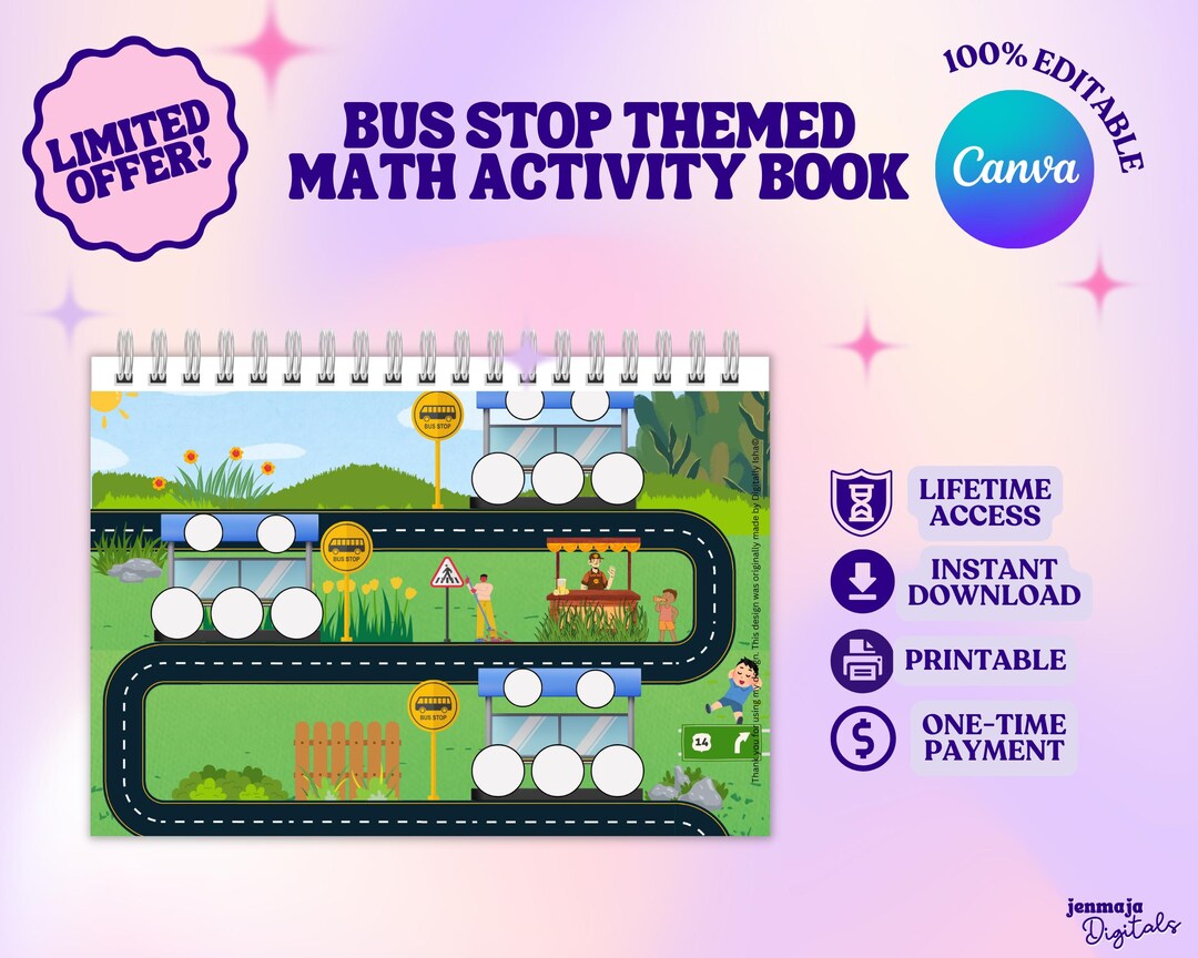 Math Practice Game for Kids – Fun Bus Stop Theme for Kids and Toddlers ...