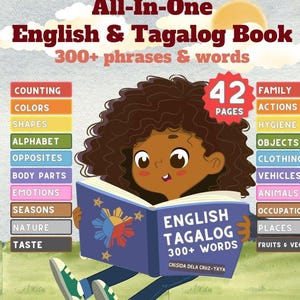 Bilingual English Tagalog Book for Filipino Children - Etsy