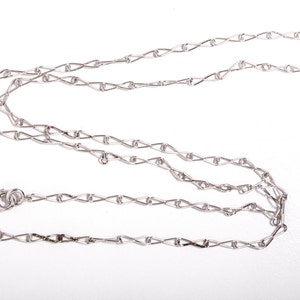 The Basic Wardrobe Vintage Sterling Silver 42 Inch Chain - Etsy