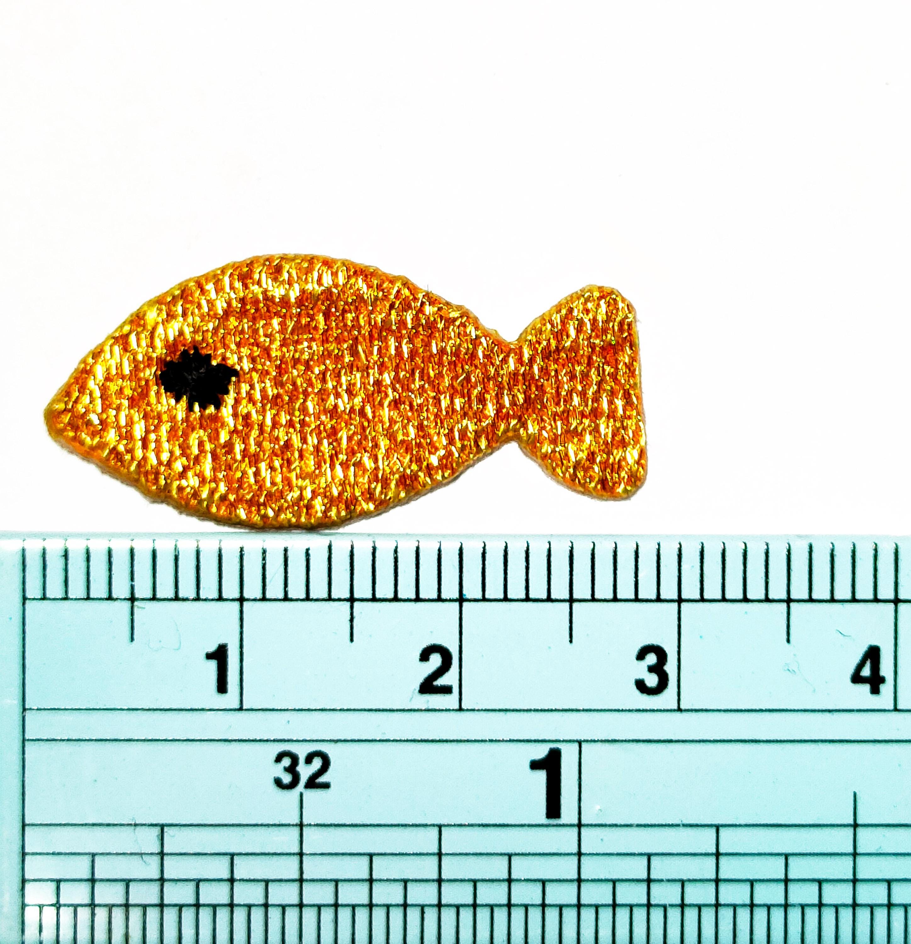 Truly Small Gold Baby Fish Patches for Costume Repair and Decoration ...