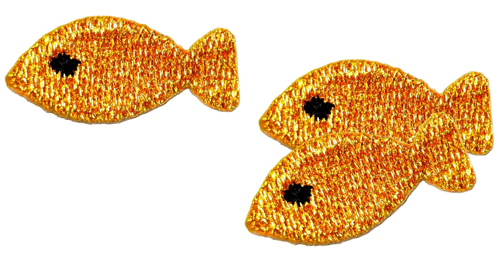 Truly Small Gold Baby Fish Patches for Costume Repair and Decoration ...