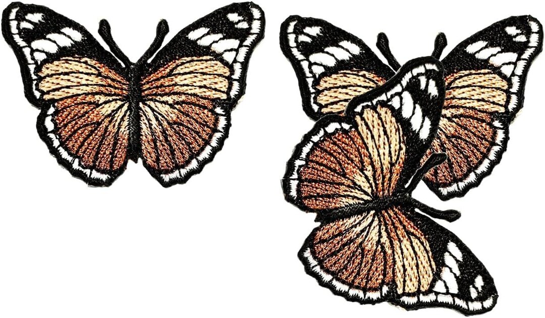 Truly Small Brown Butterfly Cartoon Sticker Embroidery Ideal for Your ...