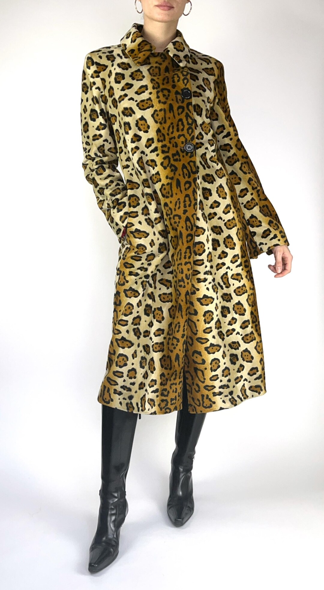 Miss Sixty ~ 2000s Soft Leopard Print Long Coat - Etsy