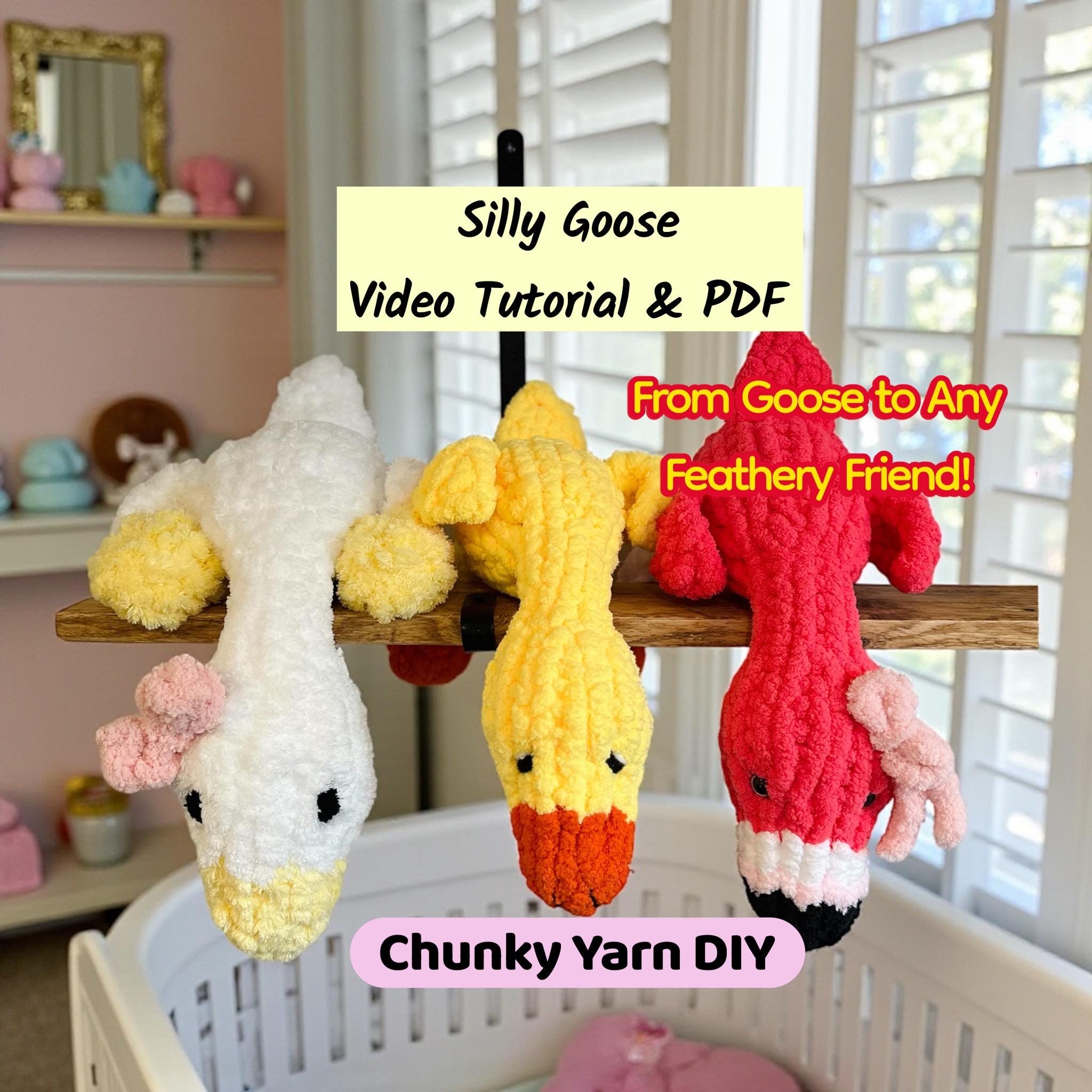 Finger Knit Goose, Duck, Flamingo Video Tutorial (digital Download) - Etsy