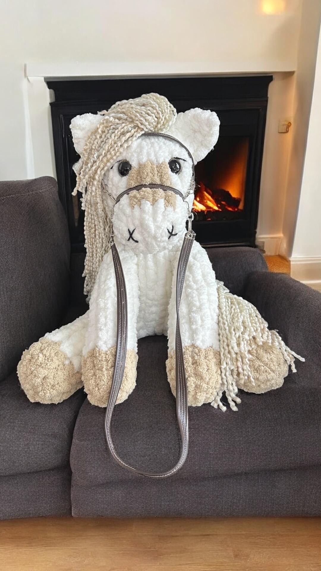 Horse/full Video Tutorial/hand Knit Horse/chunky Knit Horse/finger Knit ...