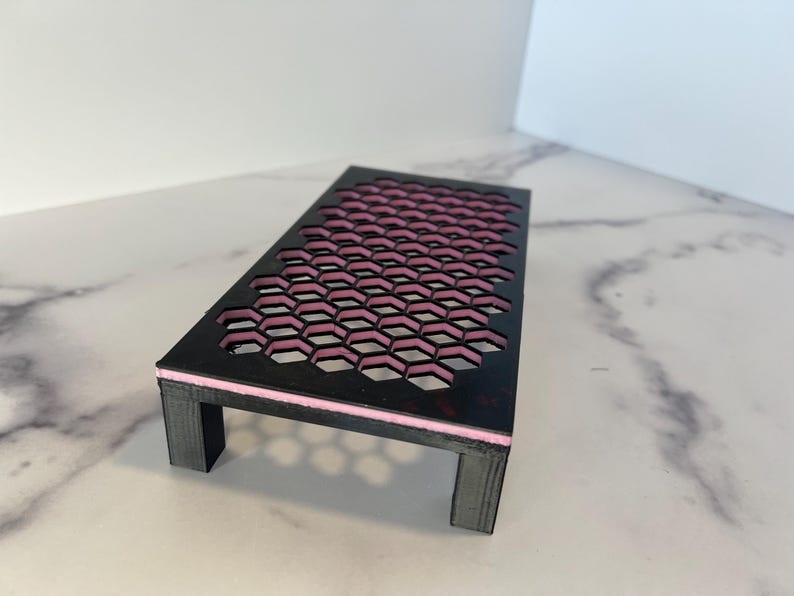 3D Printed Coral Frag Rack: Reef Safe PETG Aquarium Mount Pink 8" X 4 ...