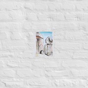 Dracula Climbing Art Print Mount Arapiles Watercolor by Larissa Napora ...
