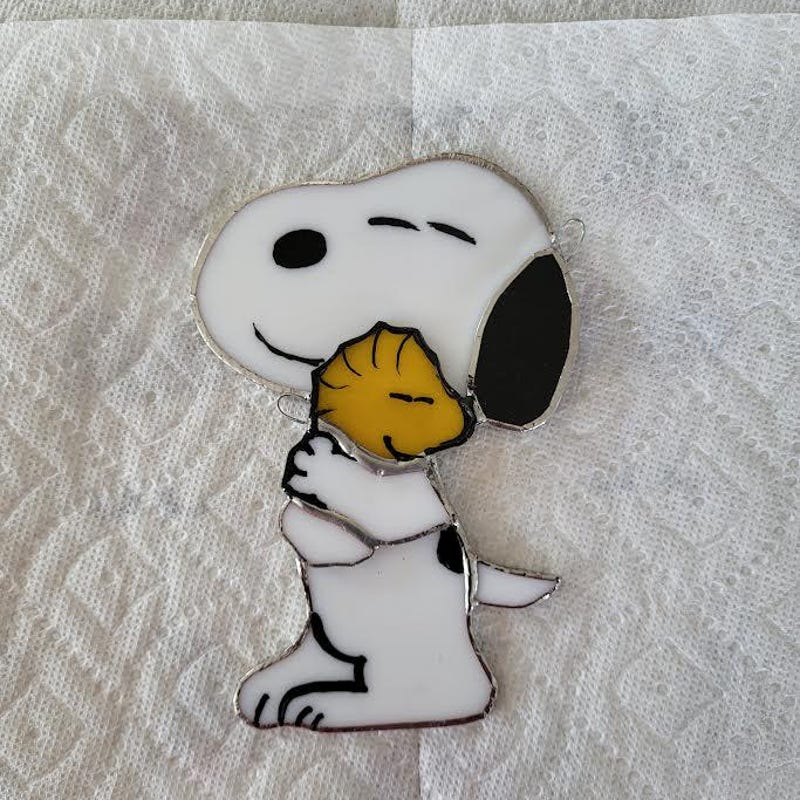 Snoopy Glass - Etsy