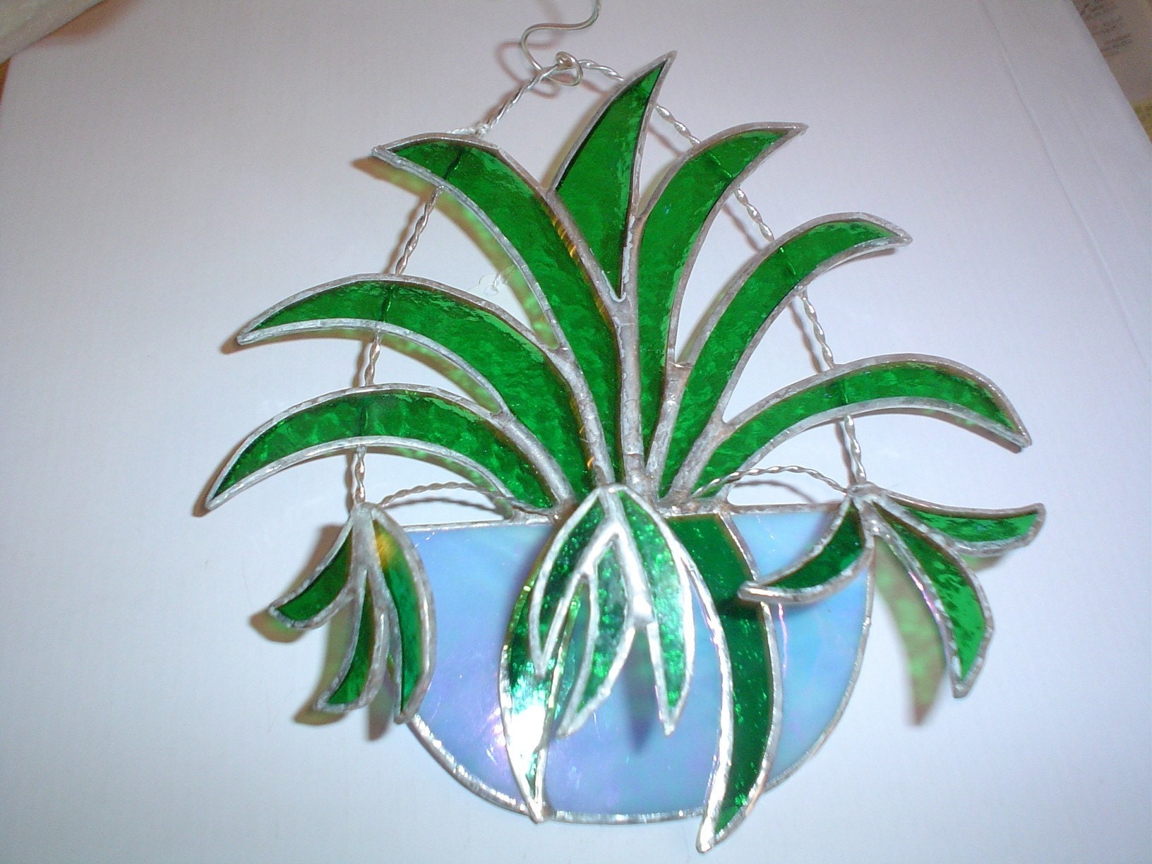 Stained Glass Spider Plant - Etsy