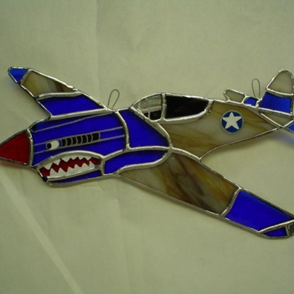 Stained Glass Airplane - Etsy