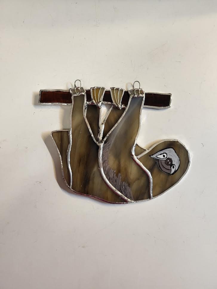 Stained Glass Sloth - Etsy