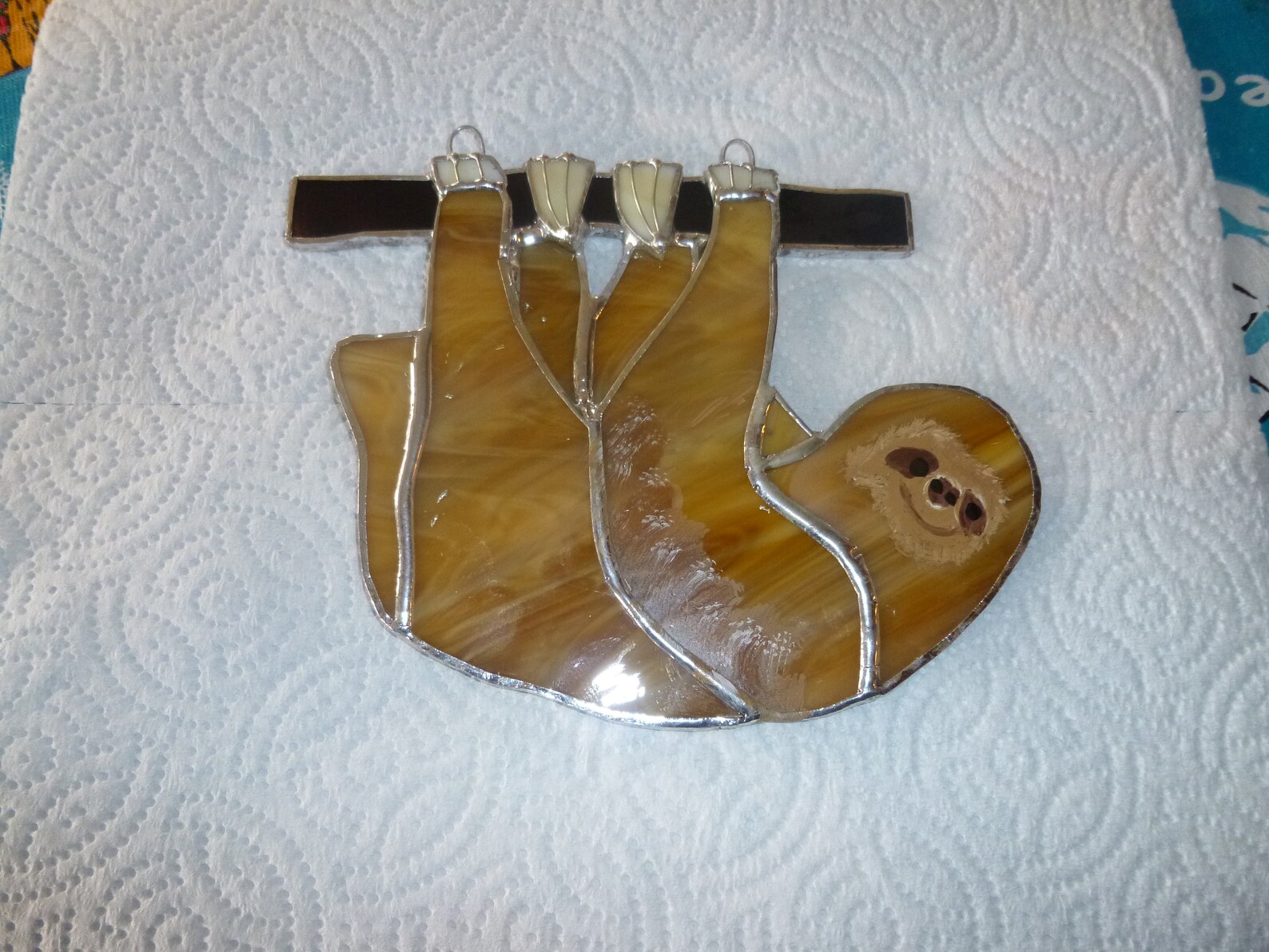 Stained Glass Sloth | Etsy