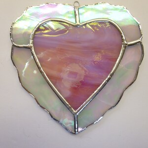 Stained Glass Heart With Ruffle Edge - Etsy