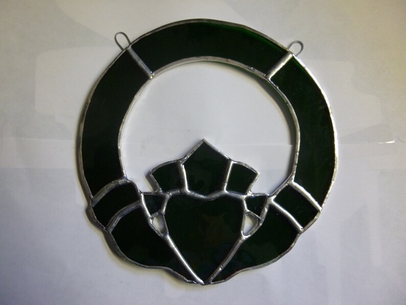 Stained Glass Claddagh - Etsy