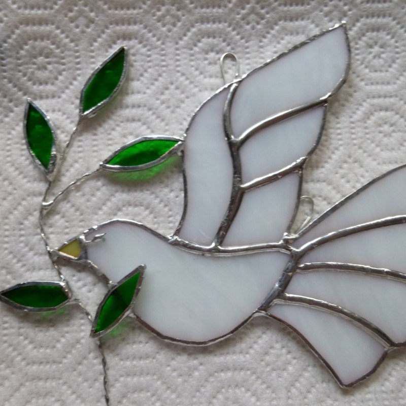 Stained Glass Dove - Etsy