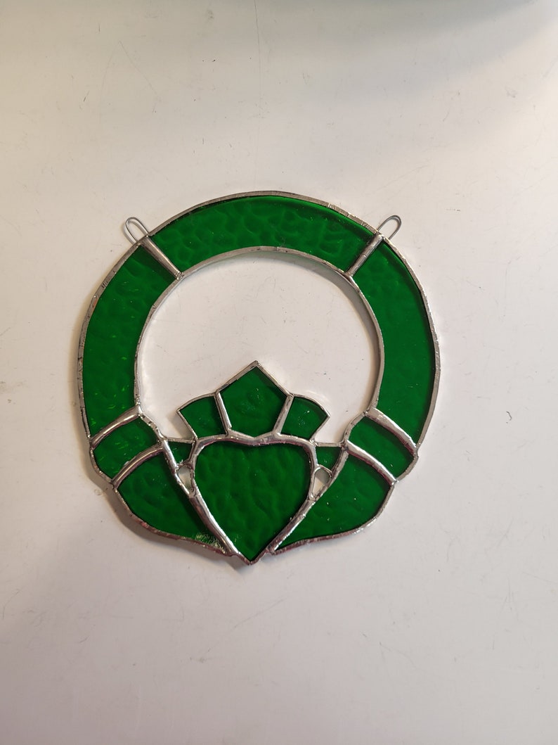 Stained Glass Claddagh - Etsy