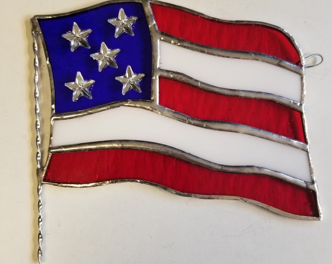 Stained Glass Flag - Etsy