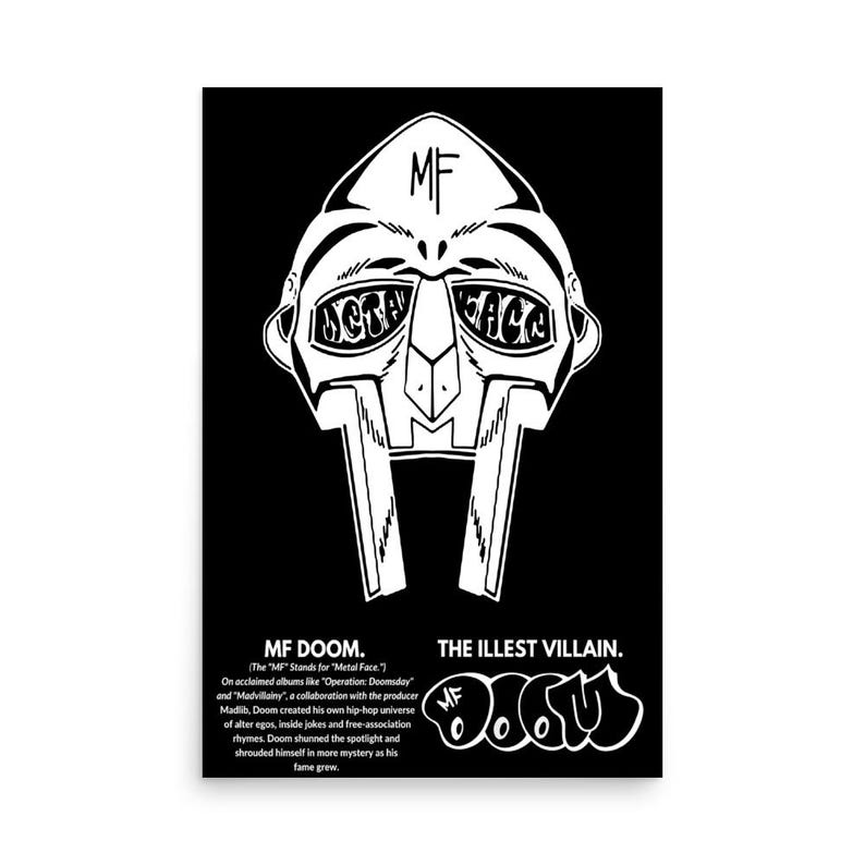MF DOOM (the Mask) Poster - Etsy