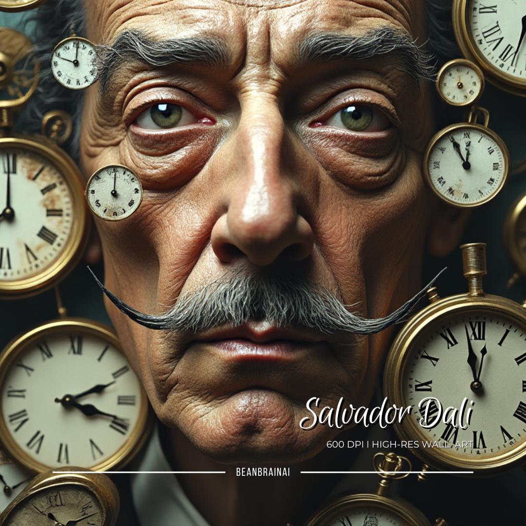 Salvador Dali Digital Wall Art Collection L 600 DPI 6 Masterpieces ...
