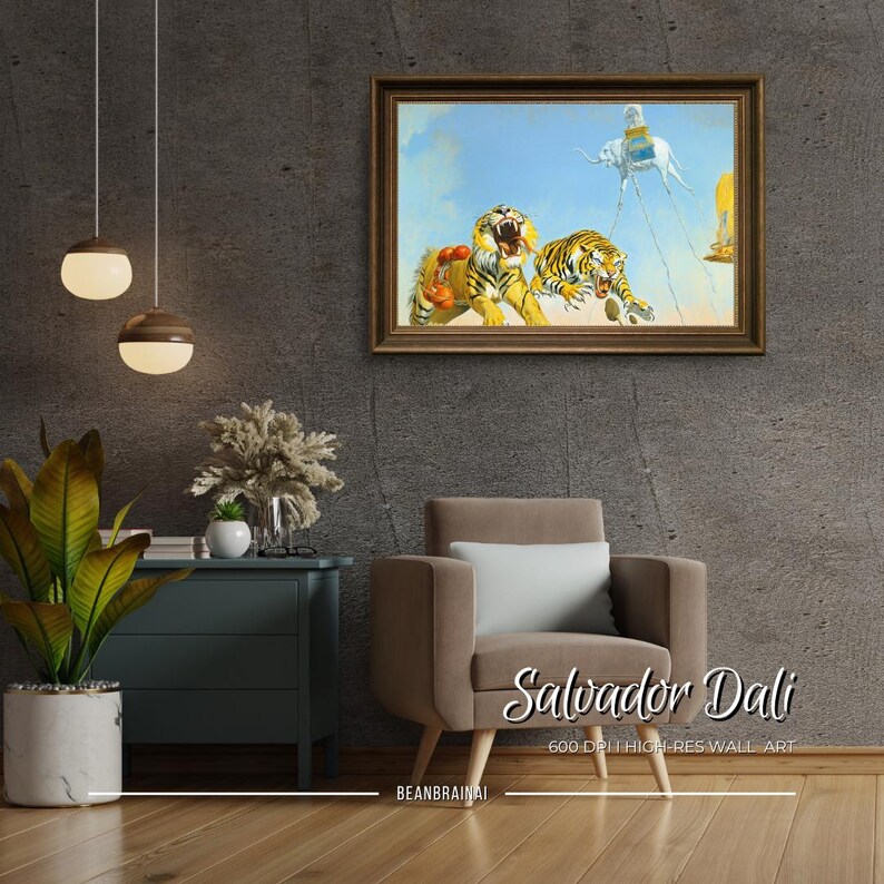 Salvador Dali Digital Wall Art Collection L 600 DPI 6 Masterpieces ...