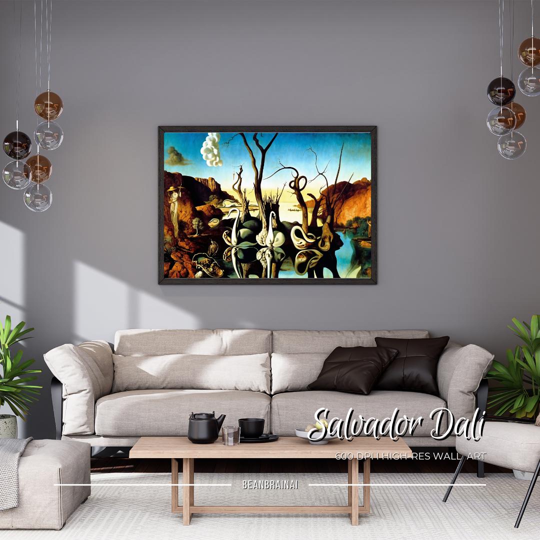 Salvador Dali Digital Wall Art Collection L 600 DPI 6 Masterpieces ...