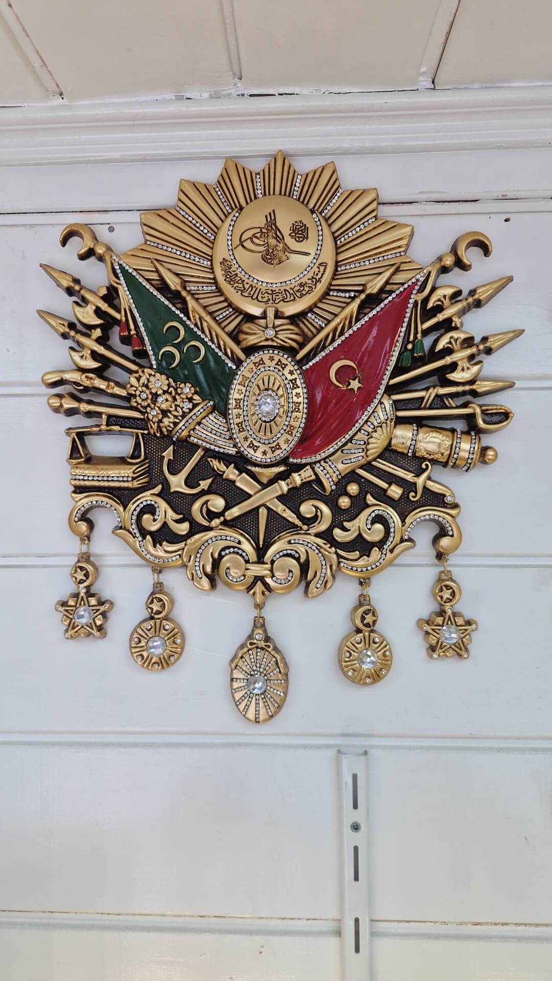 Ottoman Empire Sign, Symbol, , Centerpiece, Ottoman Coat of Arms Figure ...