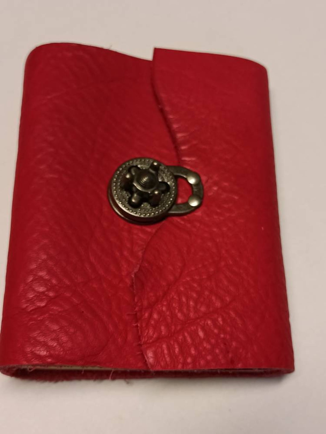 Pink Leather Book With Latch and Long Stitch Bind for - Etsy