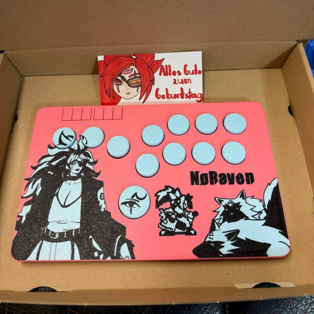 Custom Hitbox Controller, Flatbox – Personalized Artwork, Hot-swappable ...