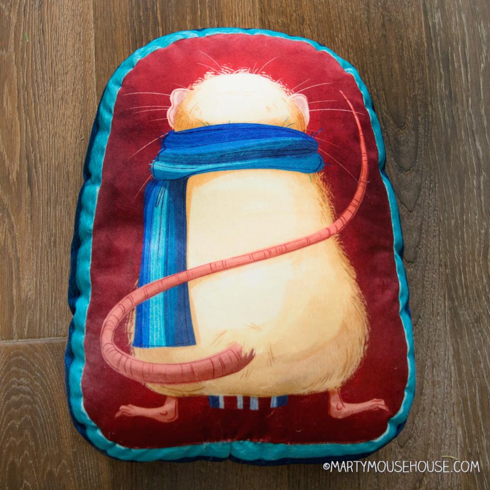 Barry and His Icee - Handmade 14" Velvet Rat Pillow - Etsy