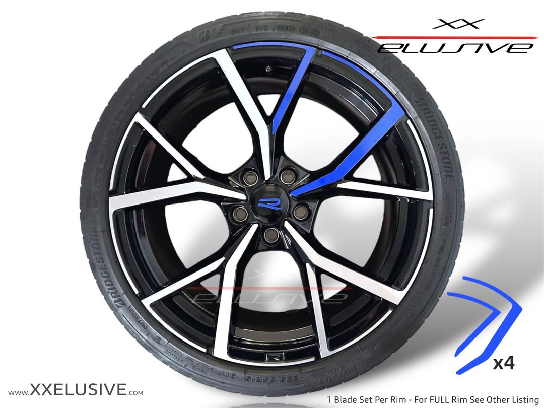 XXE Alloy Wheel Decal for Golf Mk8 GTD GTI R Mk8 Estoril Wheels Single ...