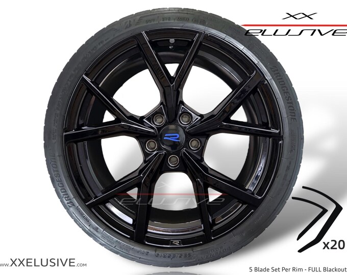XXE Alloy Wheel Decal for Golf Mk8 GTD GTI R Mk8 Estoril Wheels ...
