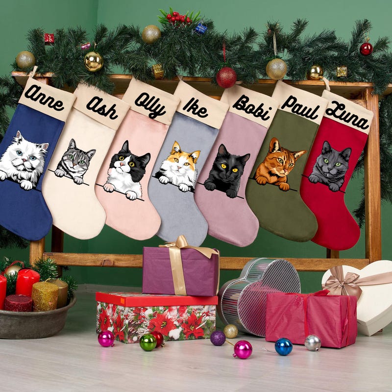 Cat Stockings - Etsy